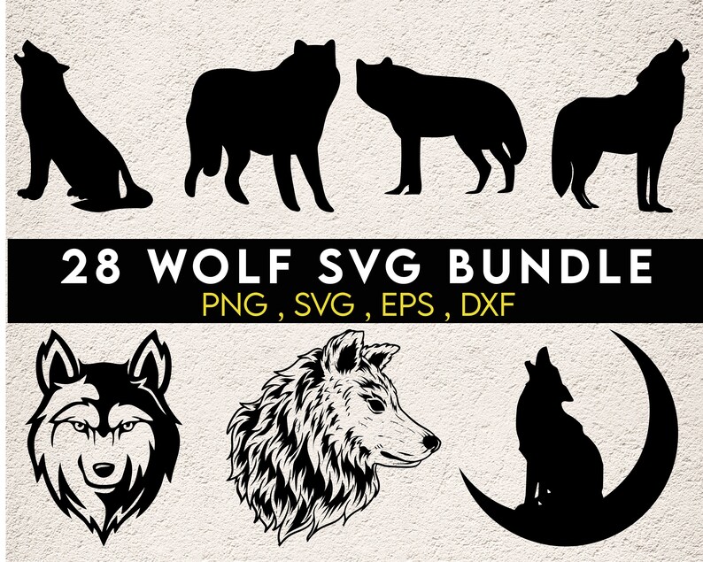 Wolf SVG Bundle Wolf PNG Wolves Svg Wolf Art Wolf - Etsy