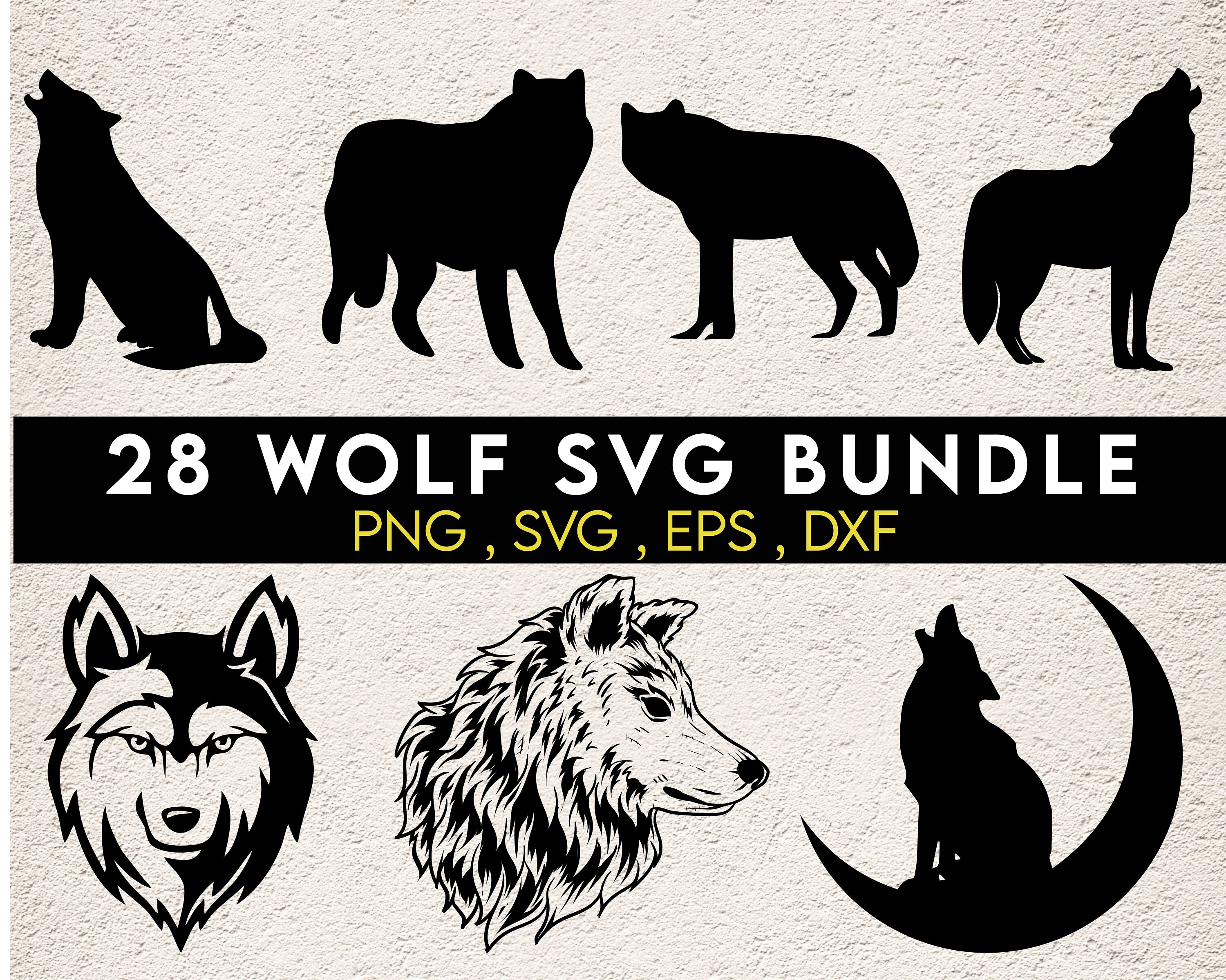 Wolf SVG Bundle Wolf PNG Wolves Svg Wolf Art Wolf - Etsy
