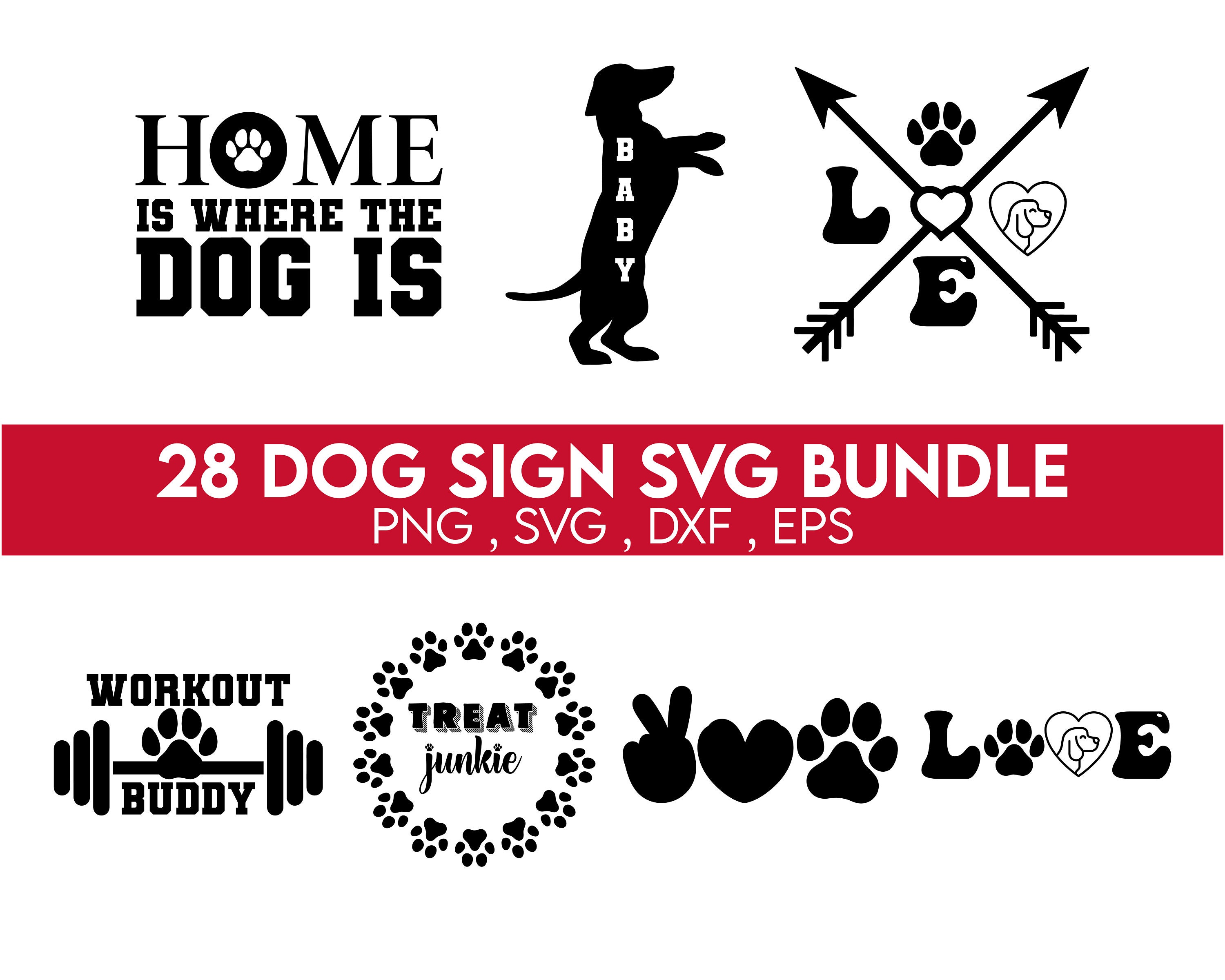 Dog Sign Svg Bundle Dog Svg Bundle Round Front Door Sign - Etsy Singapore