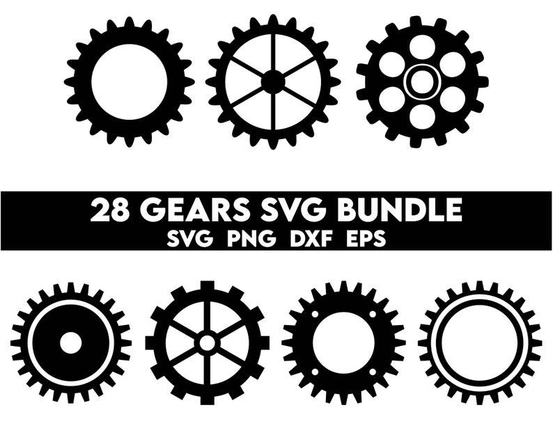 Gears SVG Bundle, Metal Gears Svg, Steampunk Svg, Cog Wheels Svg, Gears ...