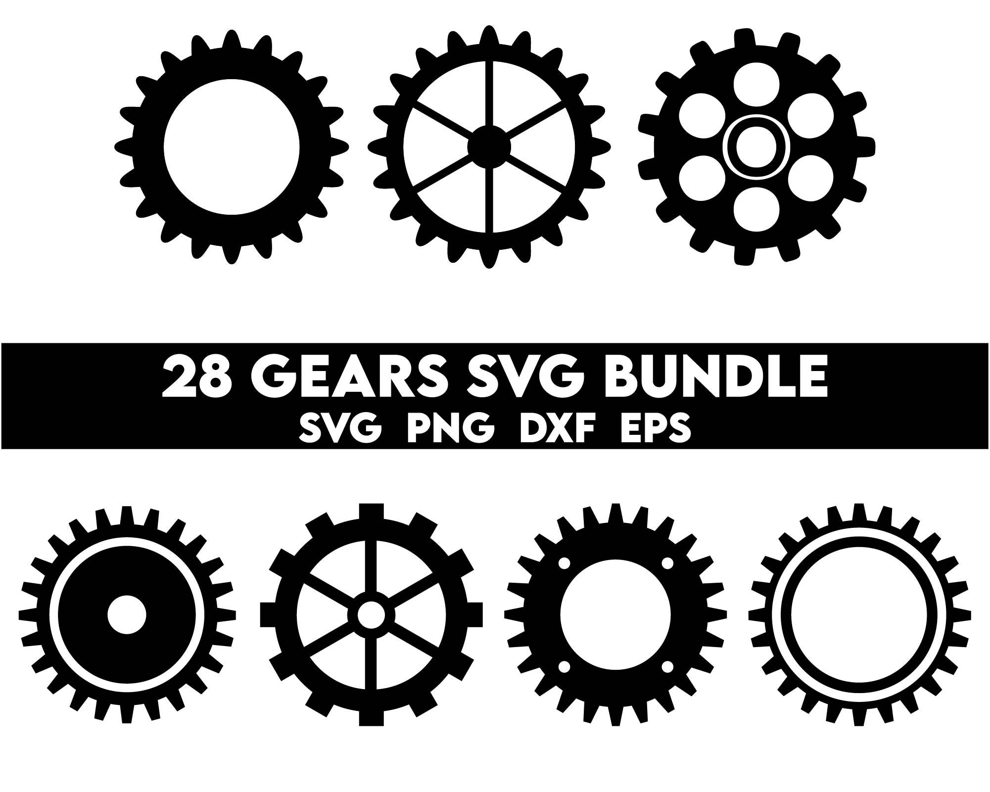 Gears SVG Bundle, Metal Gears Svg, Steampunk Svg, Cog Wheels Svg, Gears ...