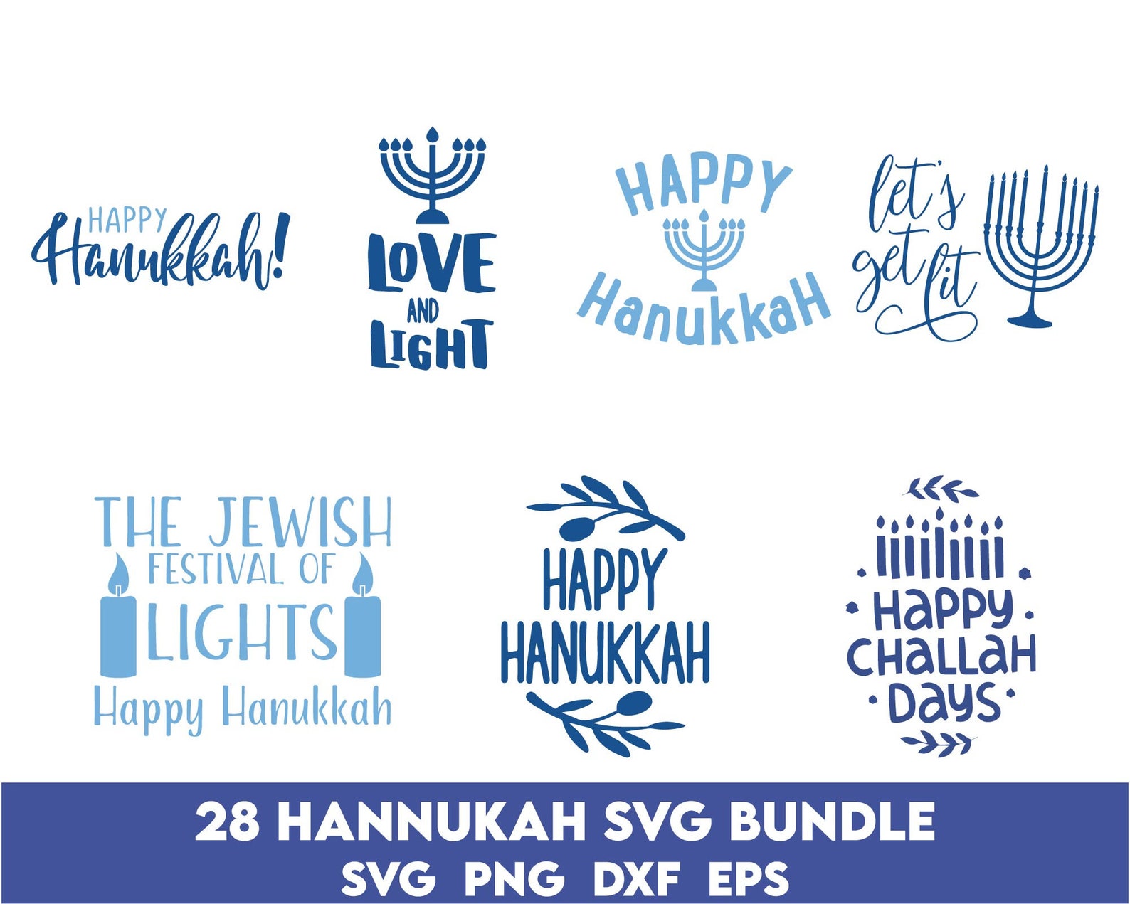 Hanukkah SVG Bundle, Funny Hanukkah Svg, Hanukkah Jewish Svg, Happy ...