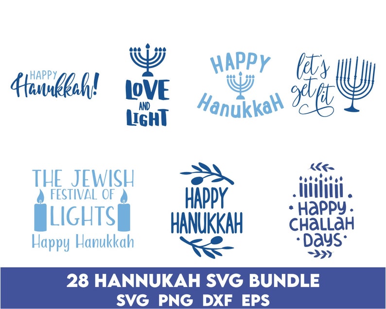 Hanukkah SVG Bundle, Funny Hanukkah Svg, Hanukkah Jewish Svg, Happy ...