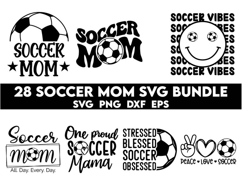 Soccer Mom Svg Bundle Soccer Shirt Svg Soccer Life Svg - Etsy