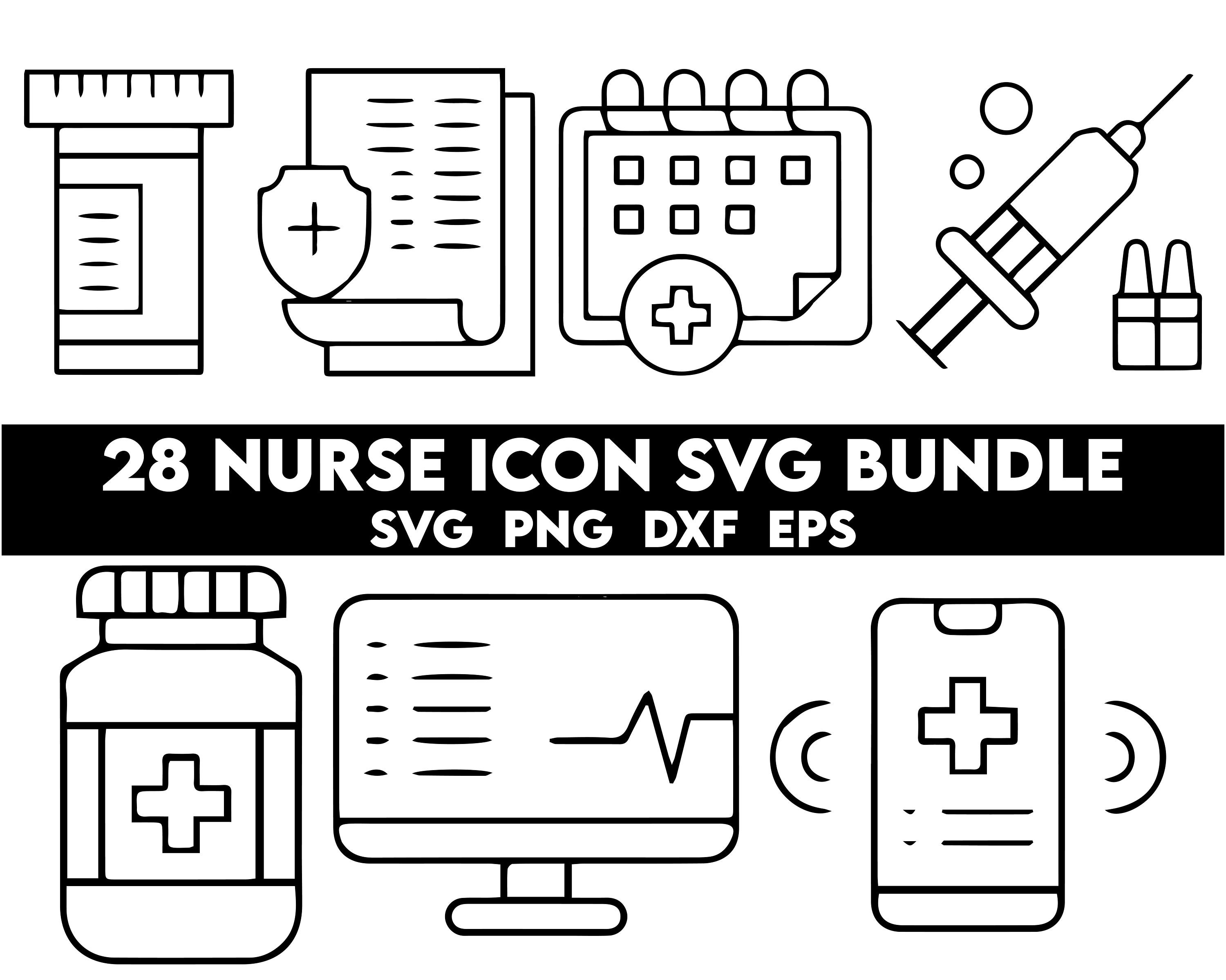 Medical Icons Svg Bundle, Medical and Healthcare Icon Bundle, Medical ...