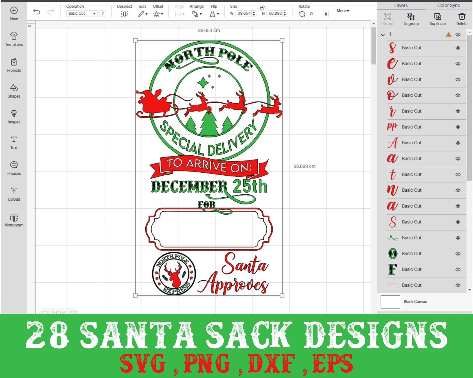 Santa Sack Svg Bundle, Santa Bag Svg, Christmas Santa Sack Svg, Santa ...