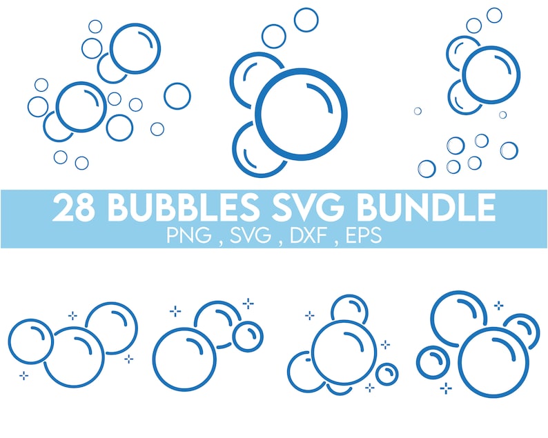 Bubbles SVG Bundle, Bubble SVG, Bubble Bath Svg, Circle Svg, Ocean Svg ...