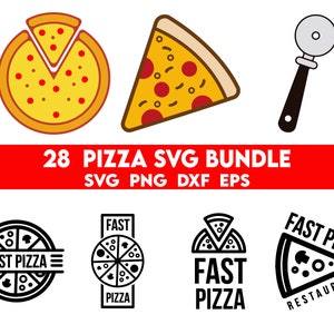 Pizza SVG Bundle, Pizza Svg, Pizza Slice, Pepperoni Pizza Slice Svg ...
