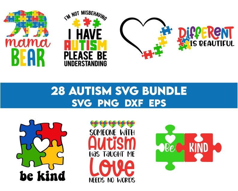 Autism Awareness Svg Png Bundle Autism Quote Svg Au-some - Etsy