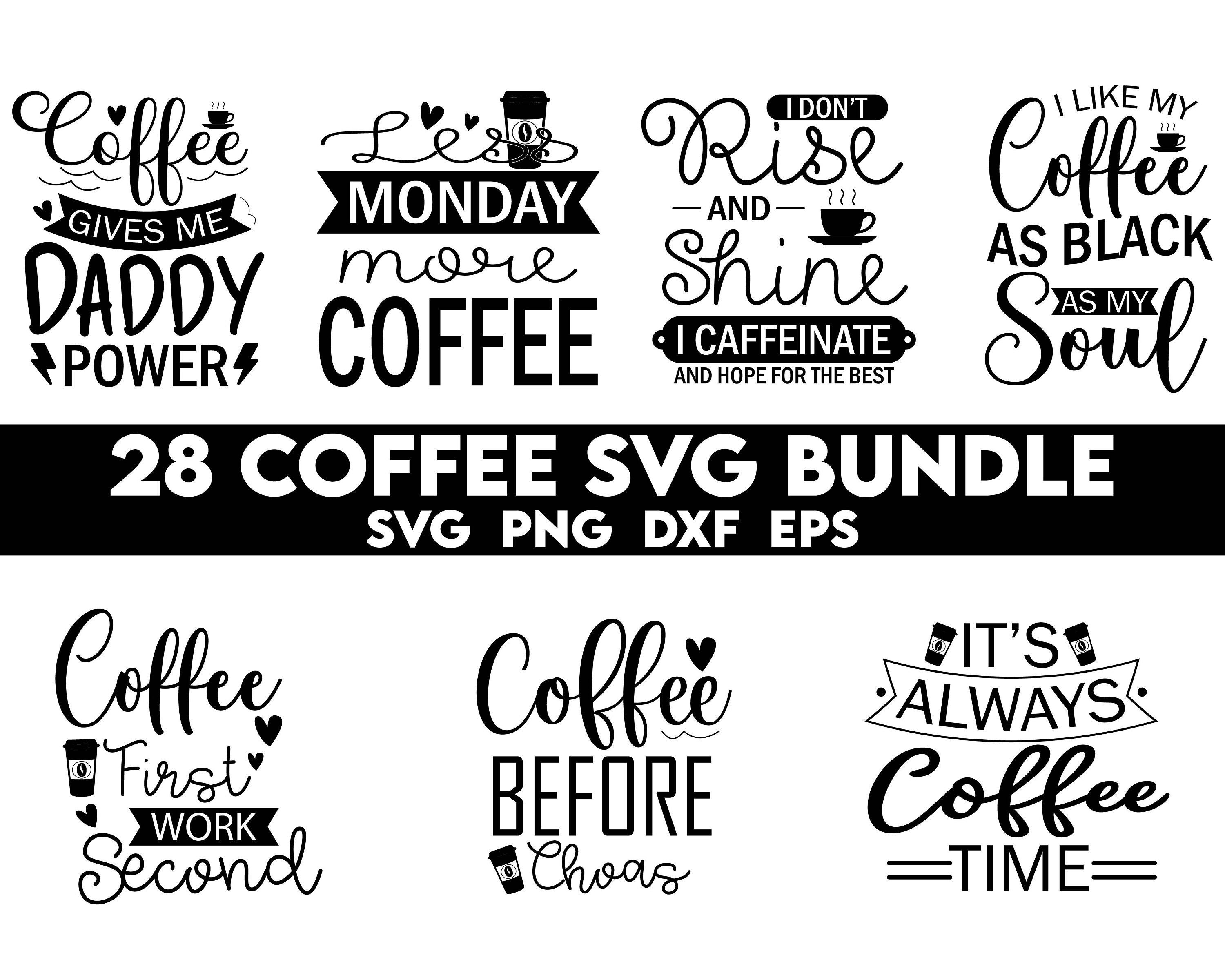 Coffee Svg Bundle Coffee Svg Mug Svg Bundle Funny Coffee Etsy