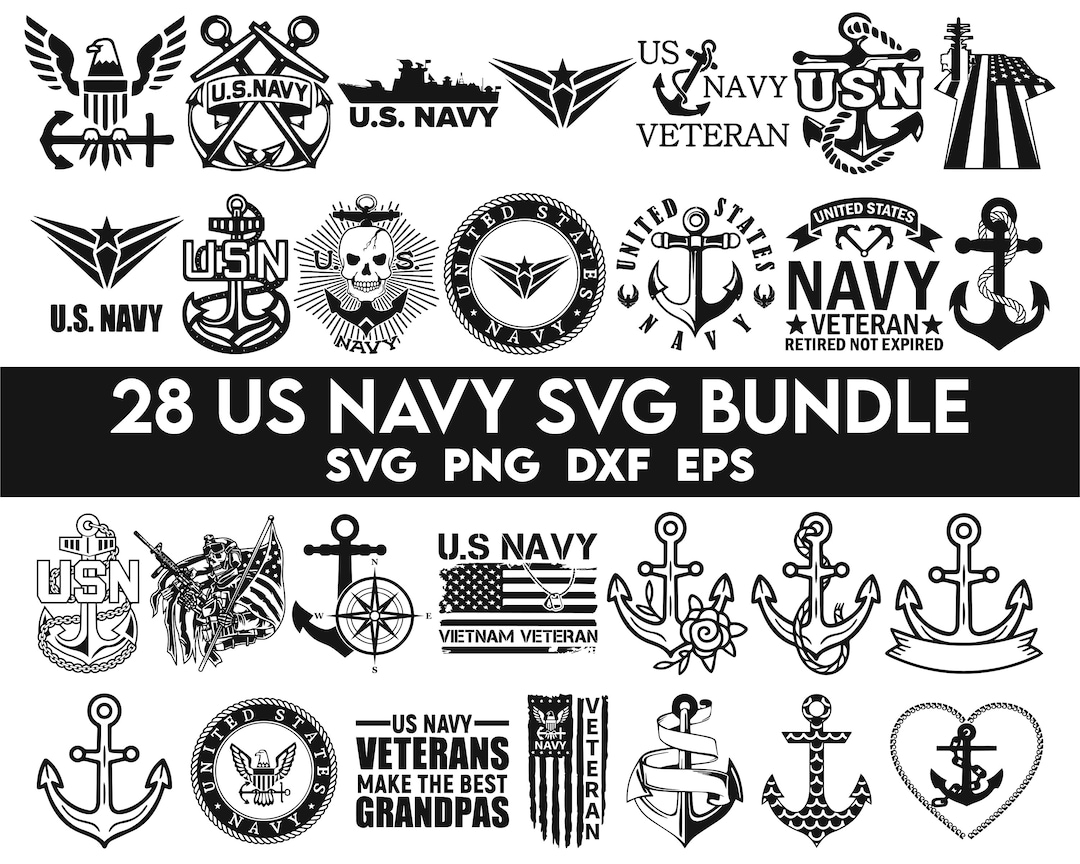 US Navy Svg Bundle, US Navy Chief Anchors Svg, USN Chiefs Anchor Vector ...