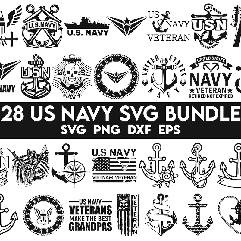 Navy Svg - Etsy