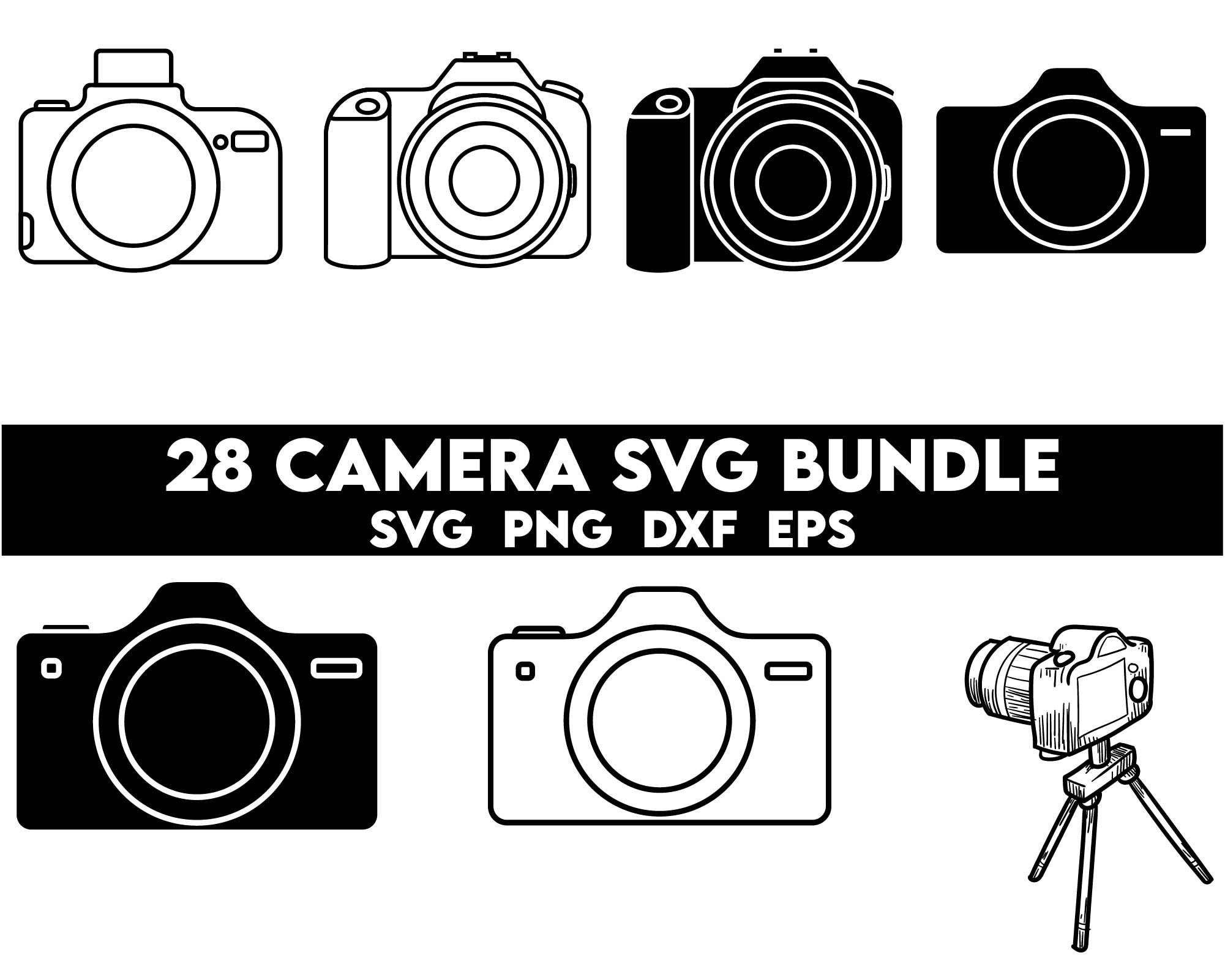 Camera SVG Bundle Camera Cricut Photography Svg Camera - Etsy