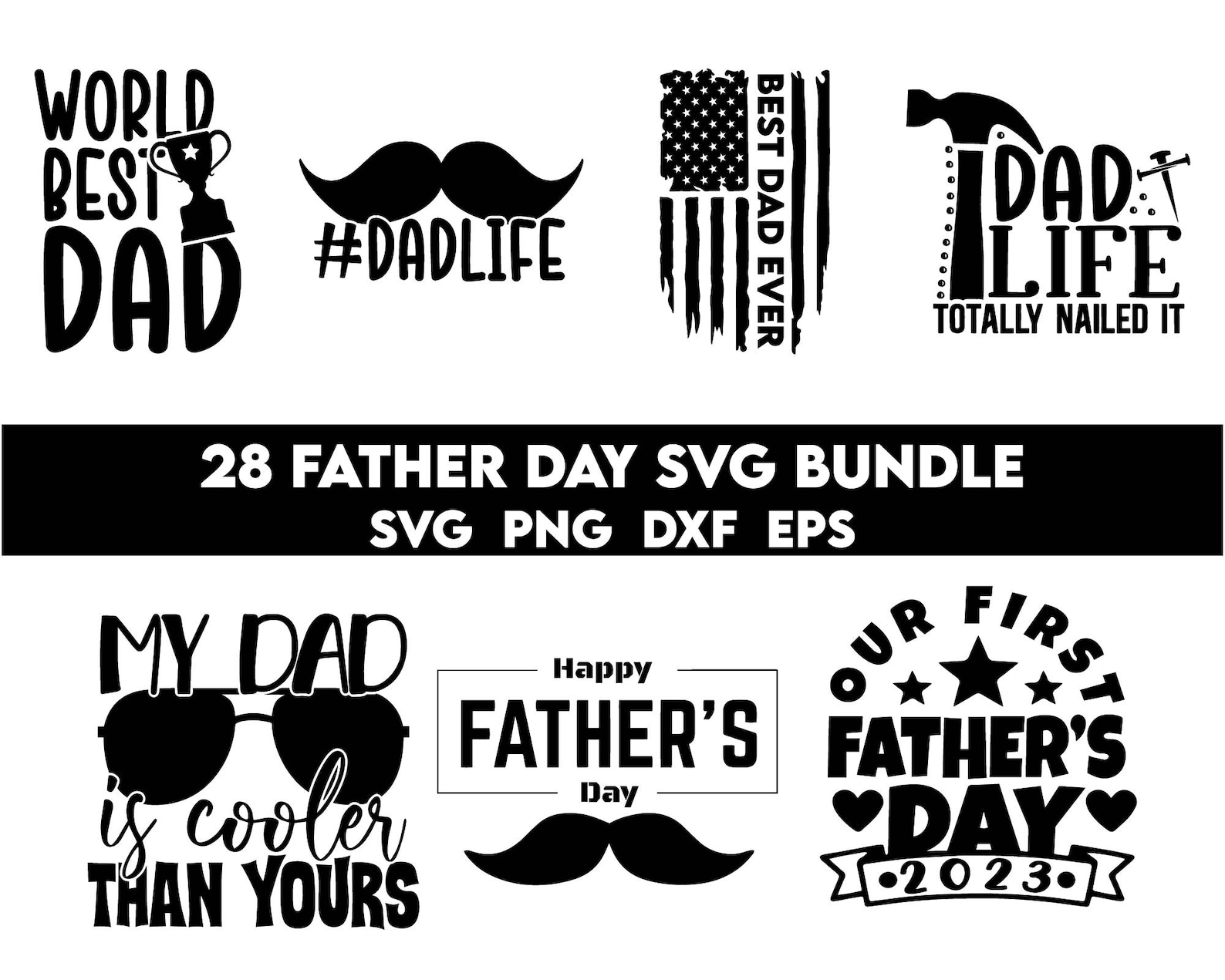 Fathers Day Svg Bundle Father's Day SVG Dad Svg Father - Etsy