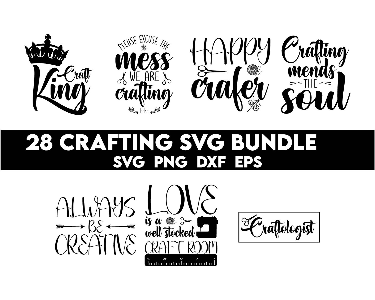Craft SVG Bundle, Crafting SVG, Crafters Svg, Crafting Shirt Svg ...