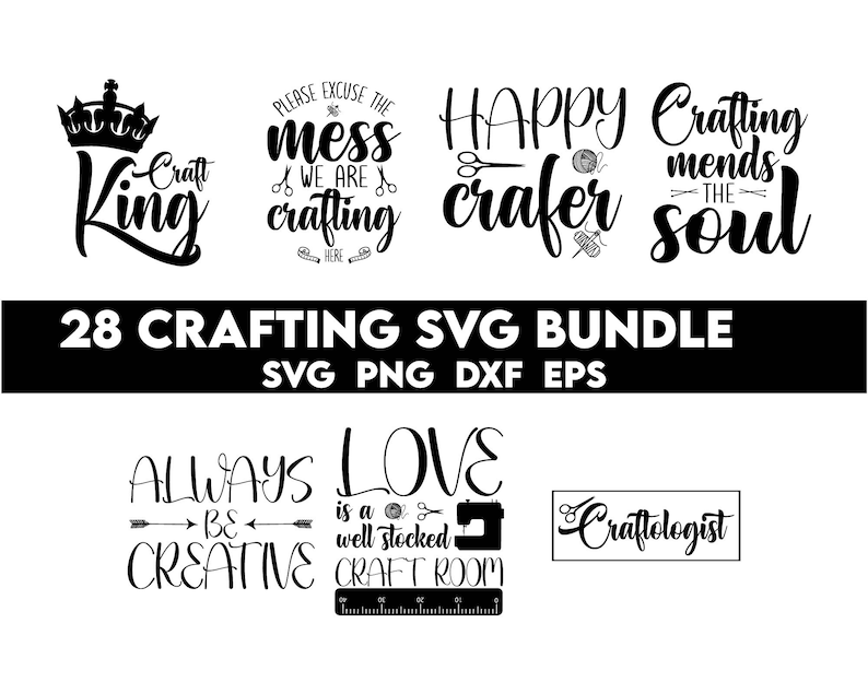 Craft SVG Bundle, Crafting SVG, Crafters Svg, Crafting Shirt Svg ...