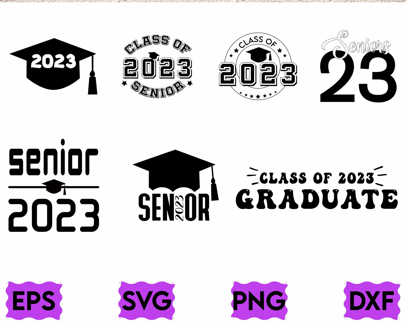 Class of 2023 Svg Bundle Senior 2023 Svg Senior Svg Class - Etsy