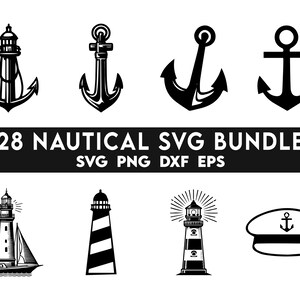 Nautical SVG Bundle, Nautical PNG Bundle, Nautical Clipart, Nautical ...