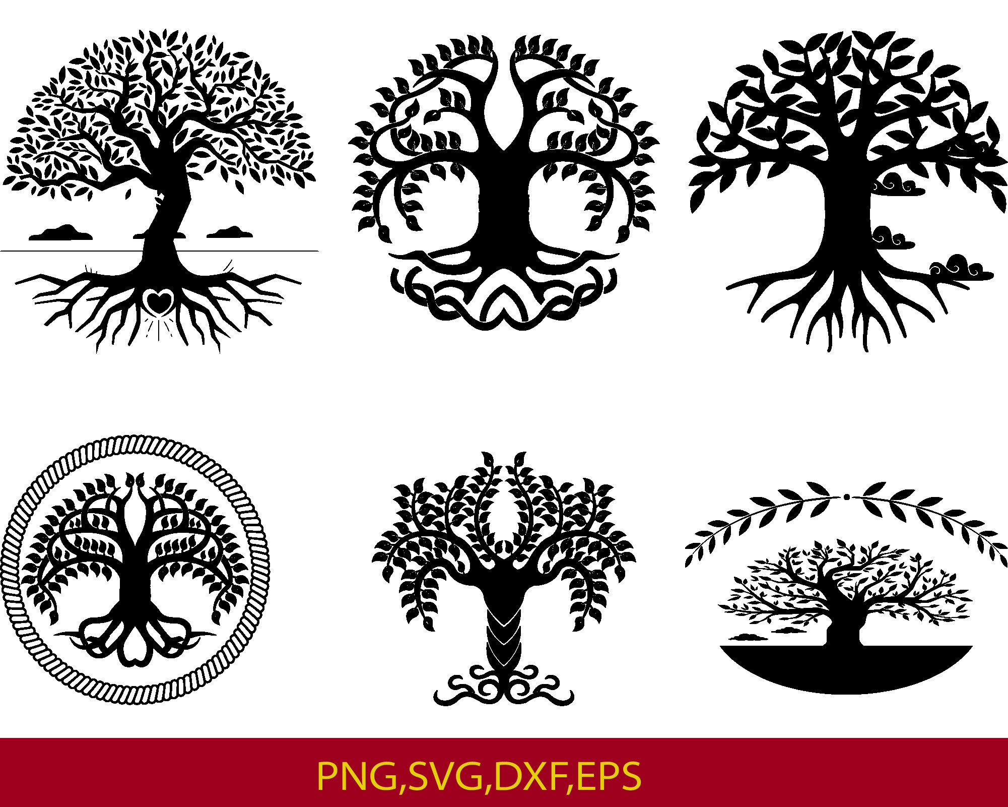 Celtic Tree Svg Bundle, Tree of Life Svg, Family Tree Svg, Celtic Tree ...