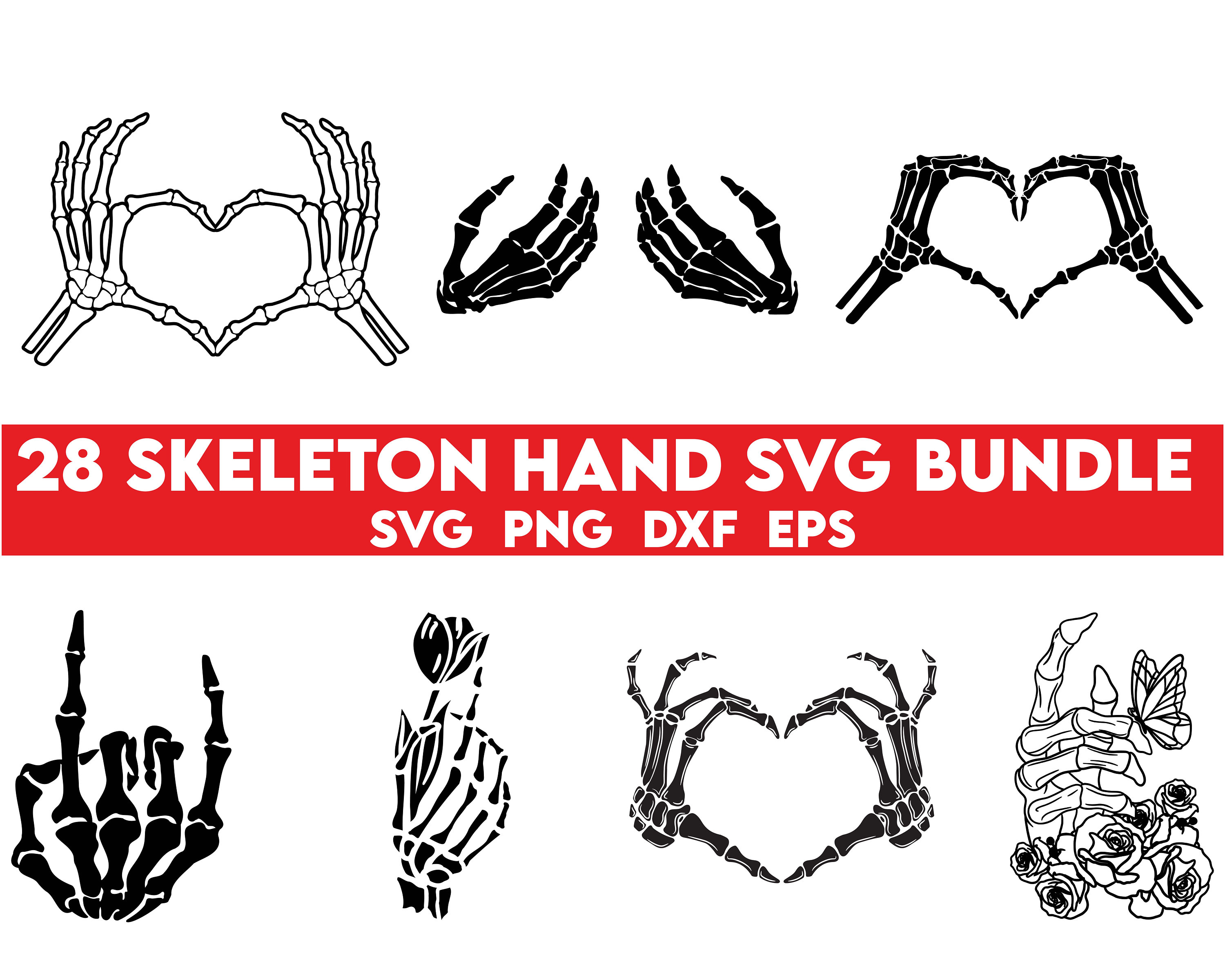 Skeleton Hands Svg Bundle, Skeleton Hands Svg, Skeleton Png, Skeleton ...