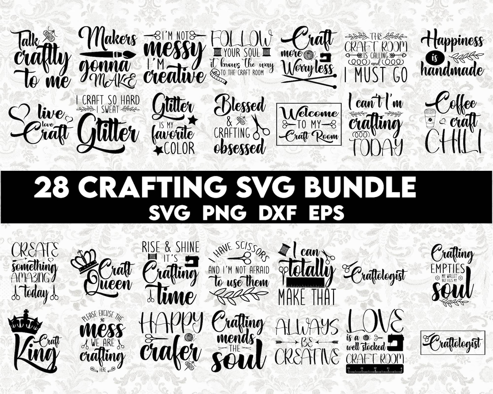 Craft SVG Bundle, Crafting SVG, Crafters Svg, Crafting Shirt Svg ...