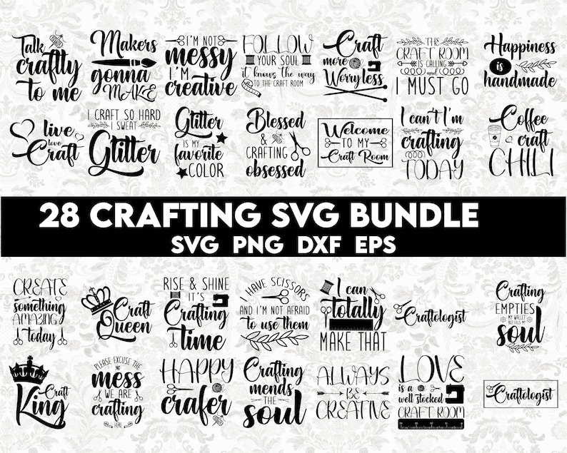 Craft SVG Bundle, Crafting SVG, Crafters Svg, Crafting Shirt Svg ...