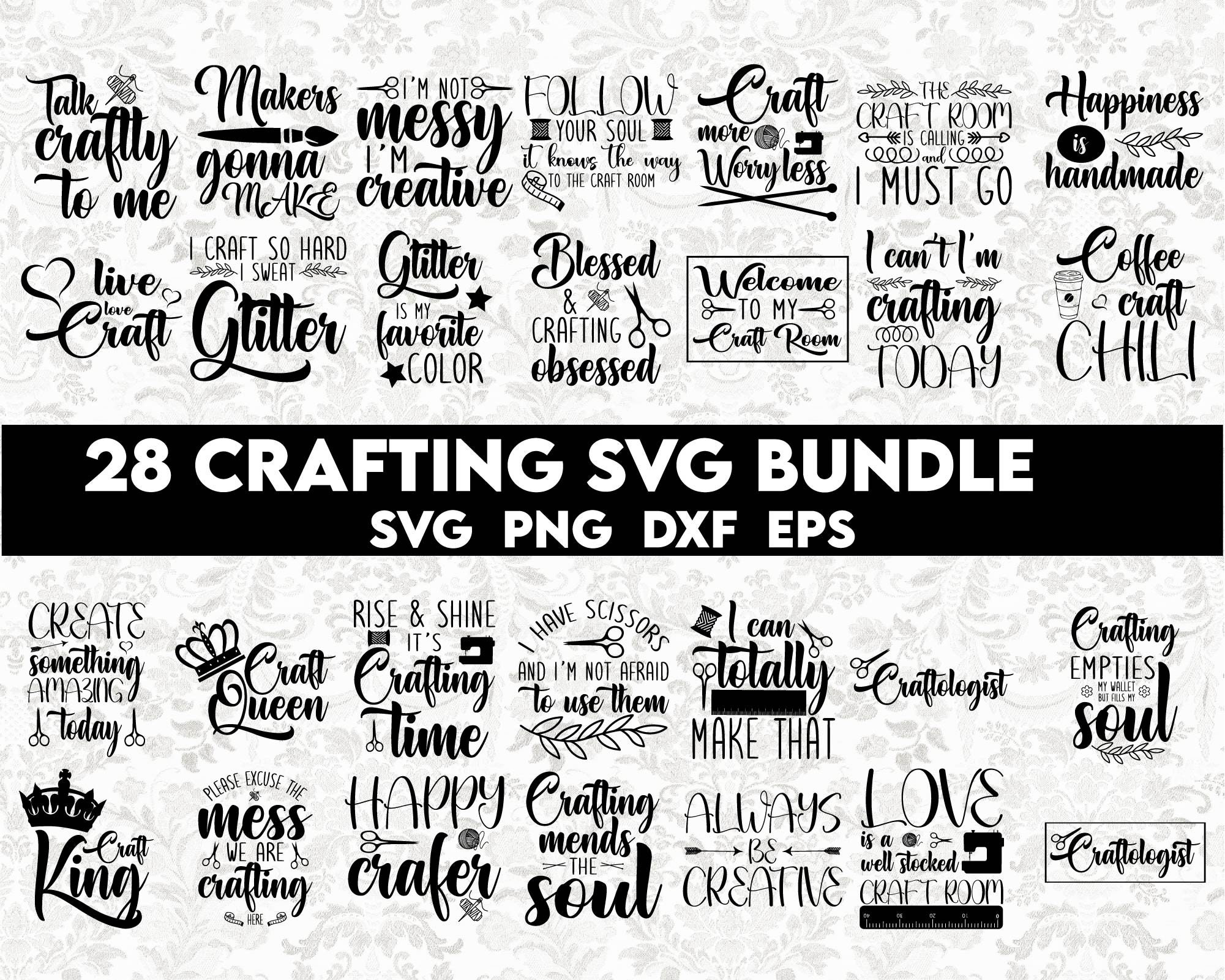 Craft SVG Bundle, Crafting SVG, Crafters Svg, Crafting Shirt Svg ...
