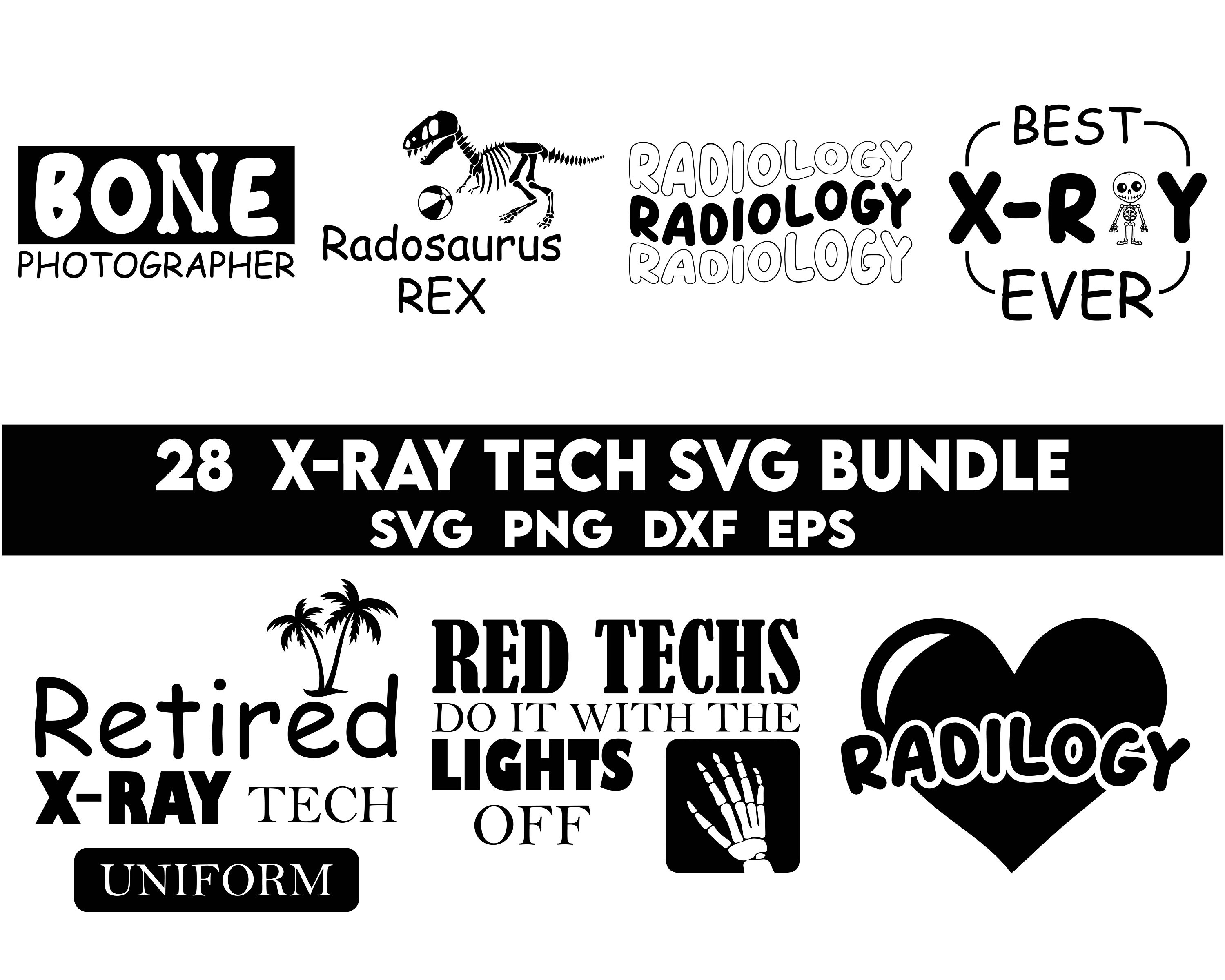 X-ray Tech Svg Bundle, X-ray Technologist Svg, X-ray Technician Svg ...