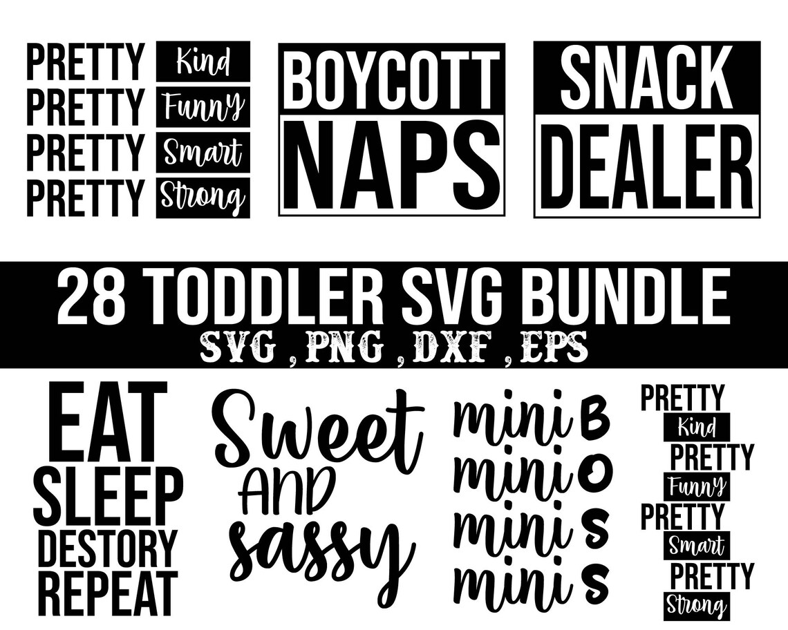 Toddler Svg Bundle, Toddler Shirt Svg, Kids Shirt Svg, Funny Cut File ...