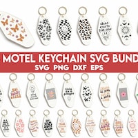 Motel Keychain SVG Bundle, Retro Motel Keychain Svg, Motel Keychain PNG ...