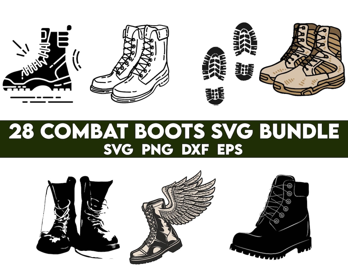 Combat Boots Svg Veteran Svg Army Soldier Svg Combat Boots - Etsy
