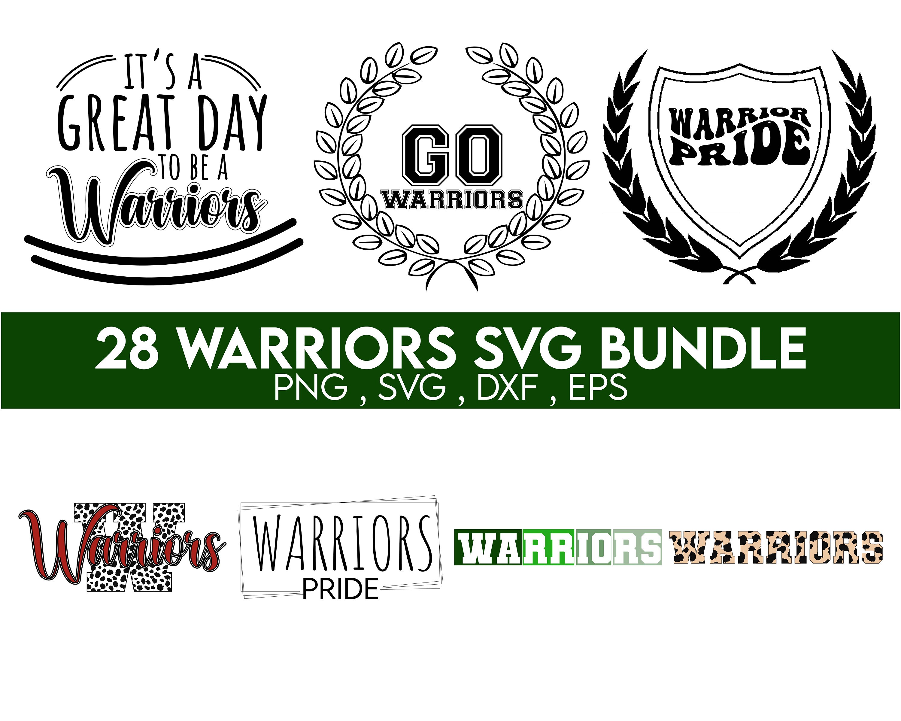 Warriors Svg Bundle, Warriors Svg, School Spirit Shirts Svg, School ...