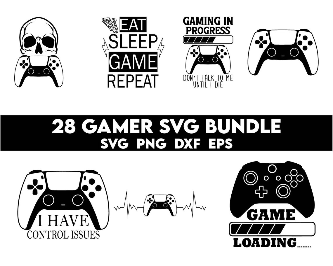 Gamer SVG Bundle, Game Controller Svg, Funny Gaming Svg, Funny Gamer ...