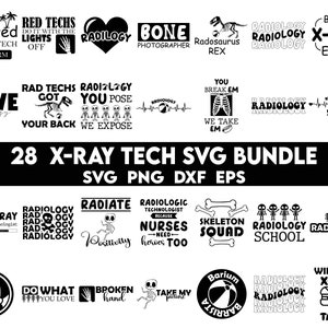 X-ray Tech Svg Bundle, X-ray Technologist Svg, X-ray Technician Svg ...