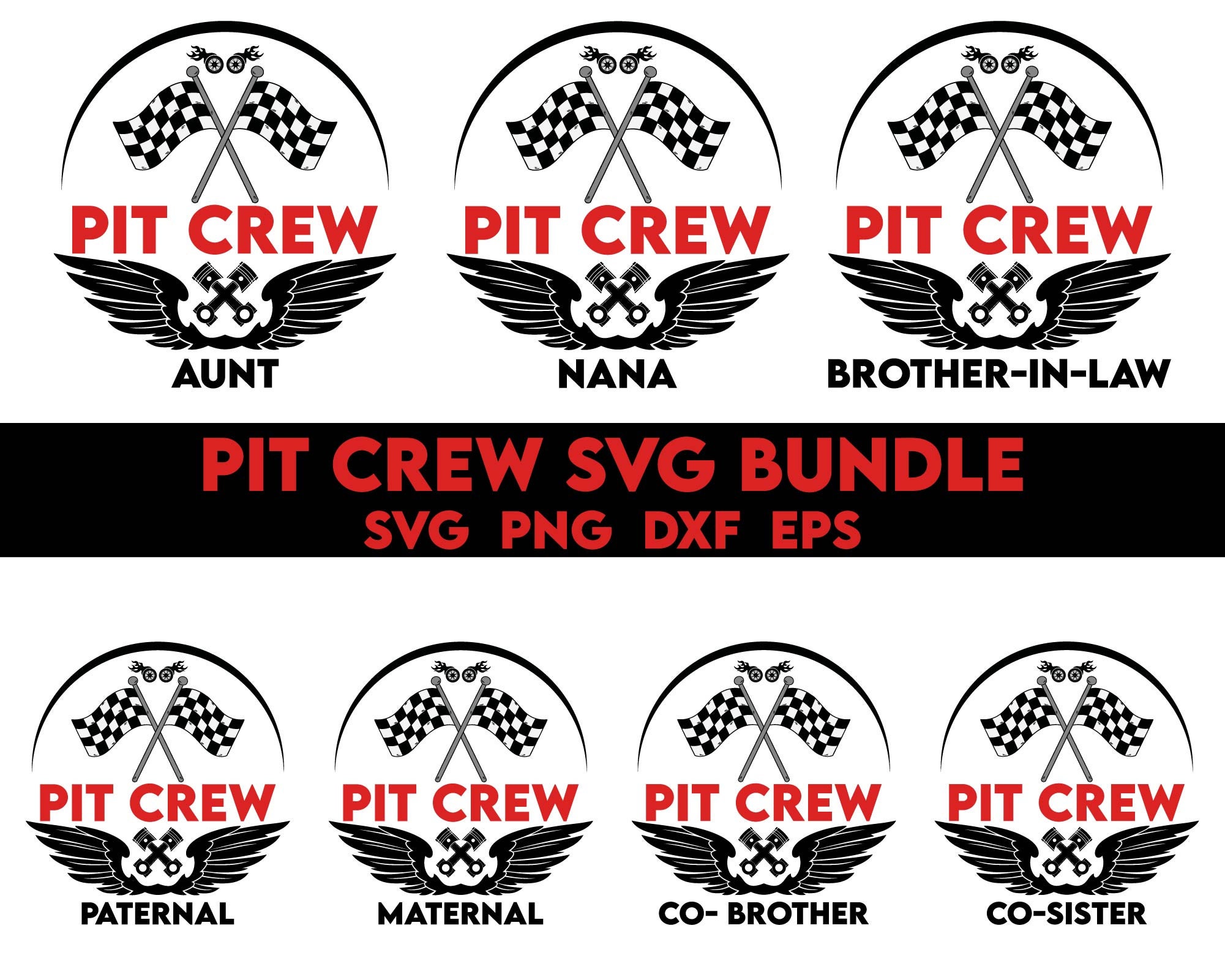 Pit Crew Family Bundle, Pit Crew Svg, Racing Sayings Svg, Racing Quote ...