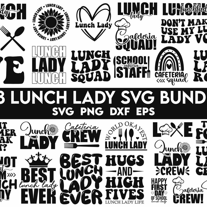 Lunch Lady Svg - Etsy