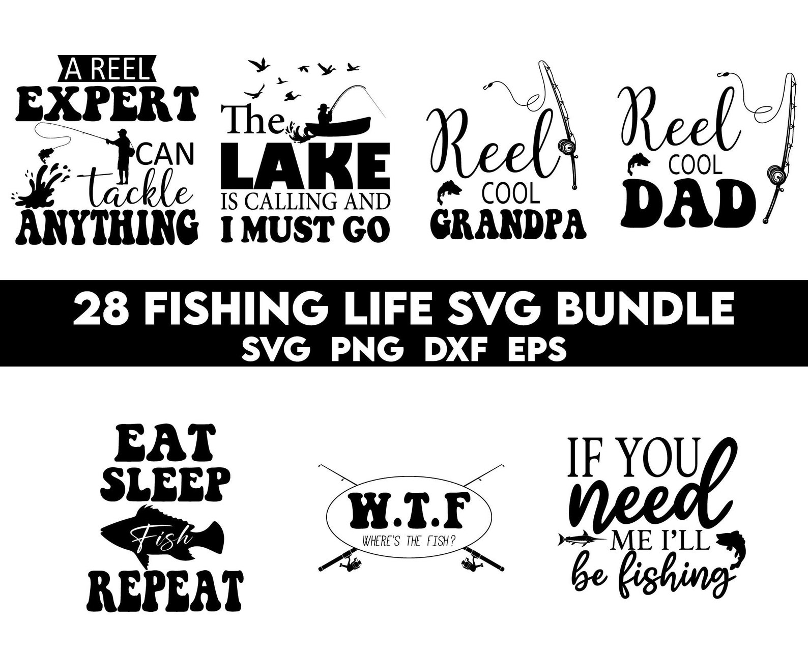 Fishing Svg Bundle, Fishing Svg for Cricut, Fishing Quote Svg, Fishing ...