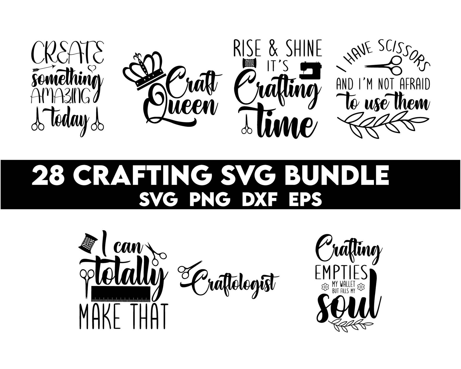 Craft SVG Bundle, Crafting SVG, Crafters Svg, Crafting Shirt Svg ...