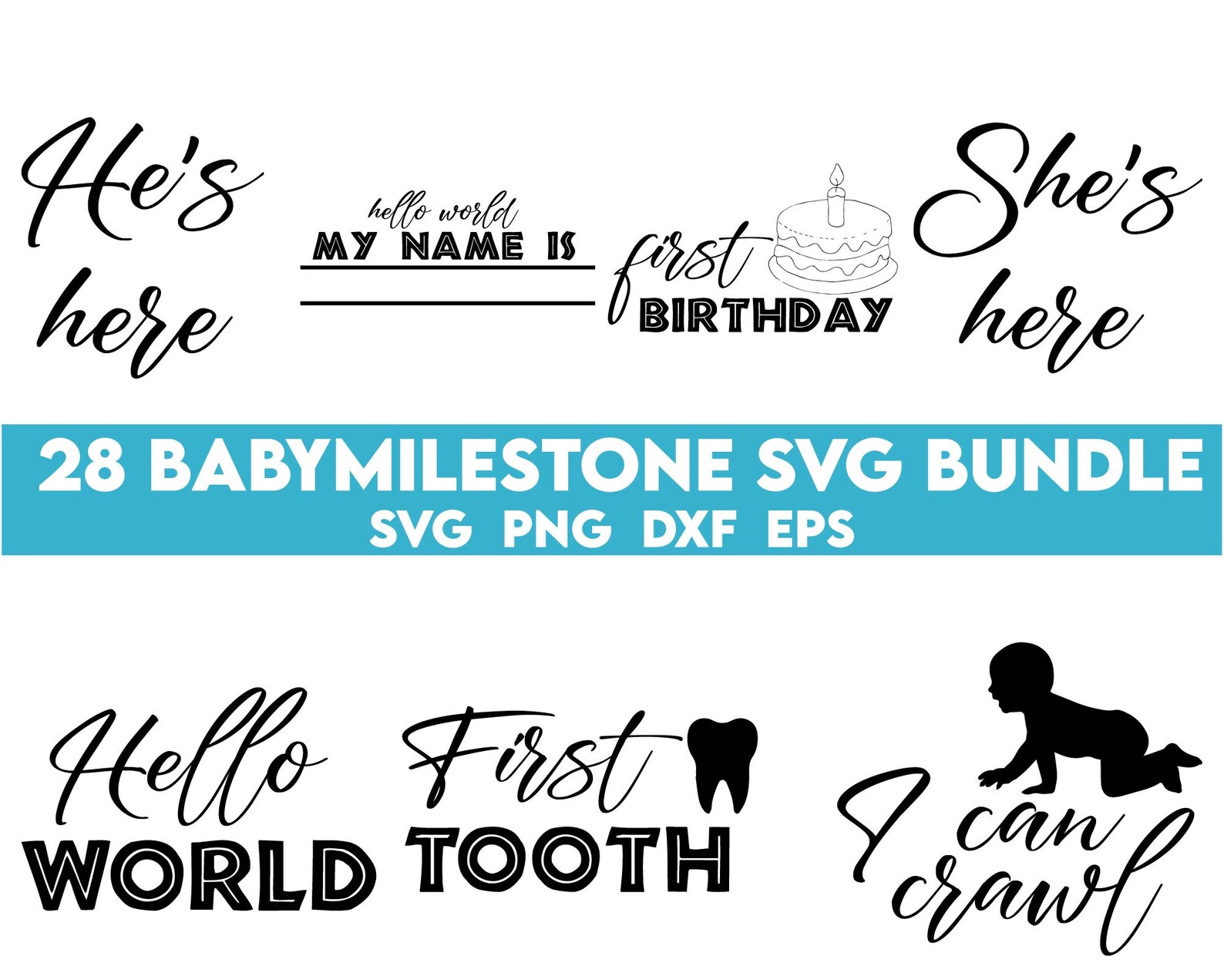 Baby Milestone Svg Bundle Milestone Svg Monthly Milestone - Etsy