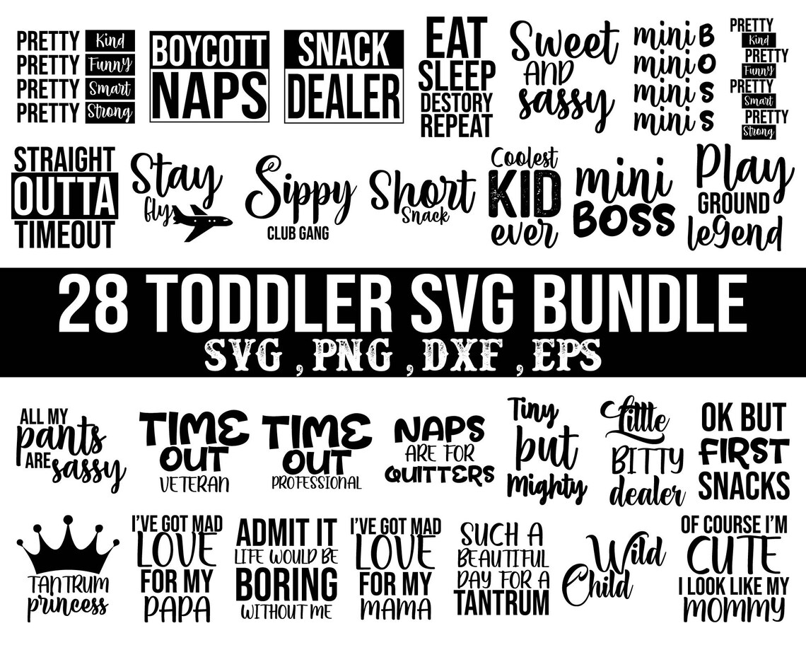 Toddler Svg Bundle, Toddler Shirt Svg, Kids Shirt Svg, Funny Cut File ...