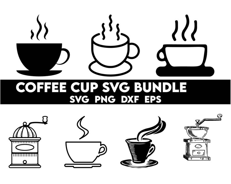 COFFEE CUP SVG Bundle Coffee Cup Clipart Bundle Coffee Cup - Etsy