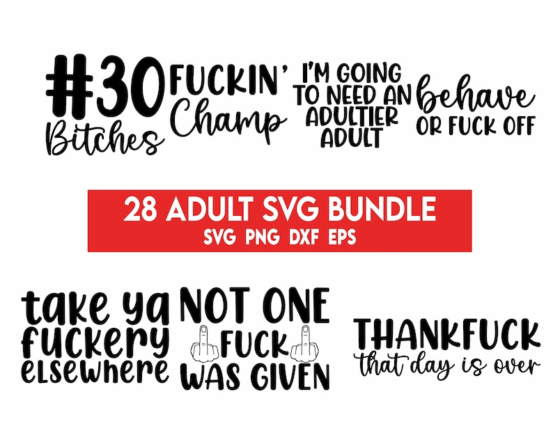 Adult Svg Bundle, Adults Svg, Rude Svg, Crafting Bundle, Adult Quotes ...