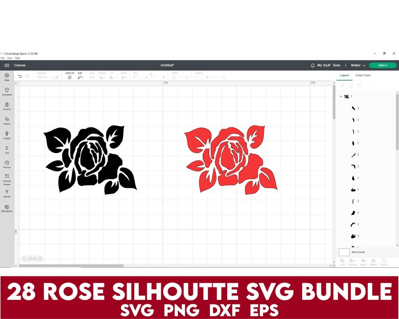 Rose SVG Bundle Roses Svg Bundle Rose Clipart Svg Rose Svg - Etsy