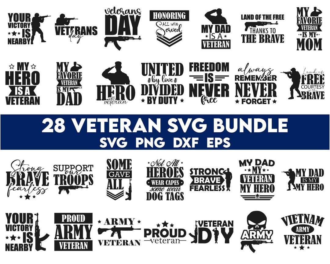 Veteran Svg Bundle, Veterans Day SVG Bundle, Veteran Day Quote Svg ...