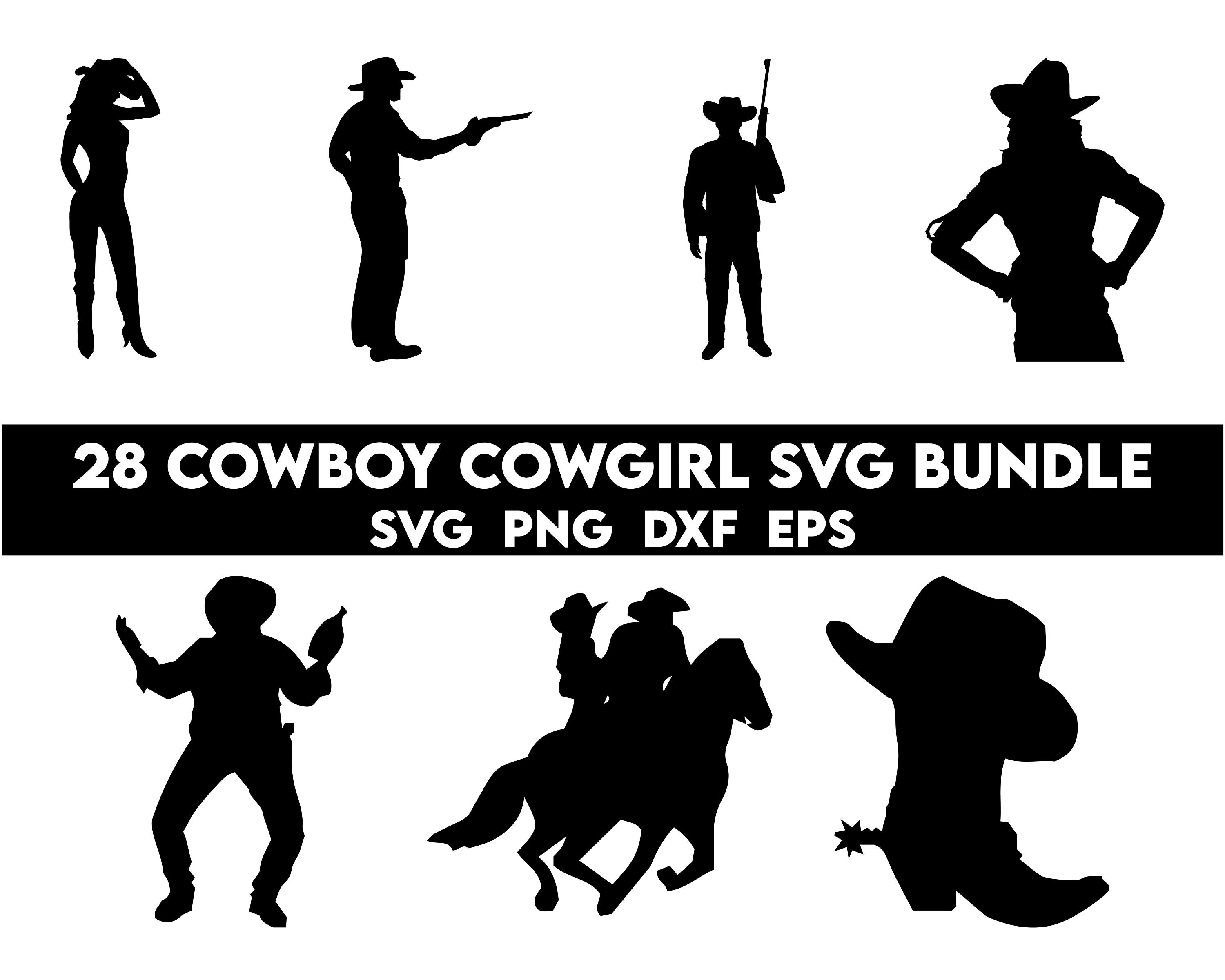 Cowboy Cowgirl SVG Bundle, Country Boy Svg, Country Girl Svg, Cowboy ...