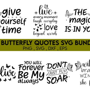 Butterfly Svg Bundle, Butterfly Quotes Svg, Butterfly Svg, Butterfly ...