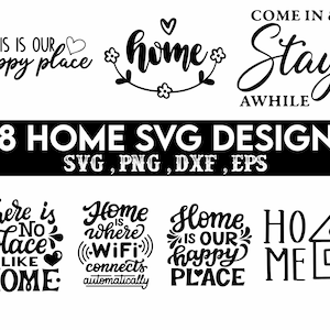 Home Svg Bundle, Family Svg, Home Sweet Home Svg, Blessed This Home Svg ...
