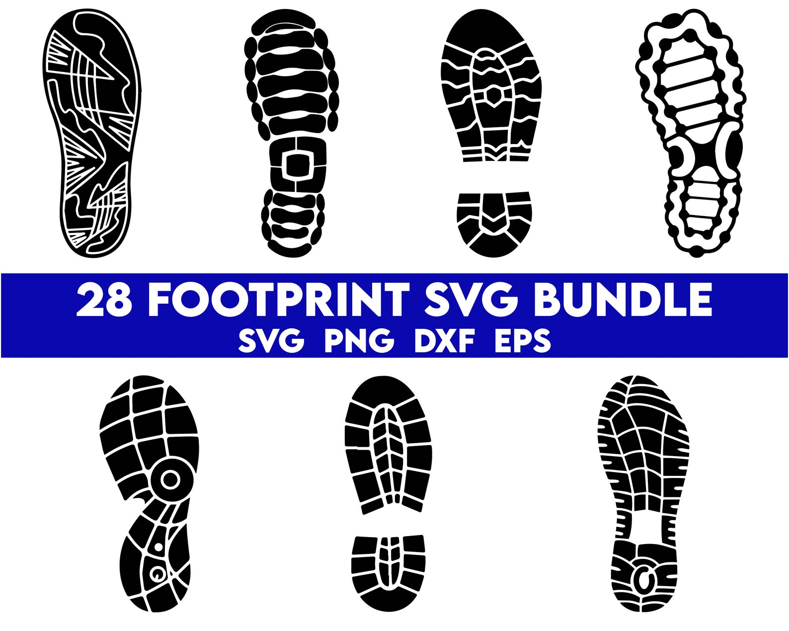 Footprints SVG Bundle, Foot Prints Png Bundle, Footprint Svg, Feet Svg ...