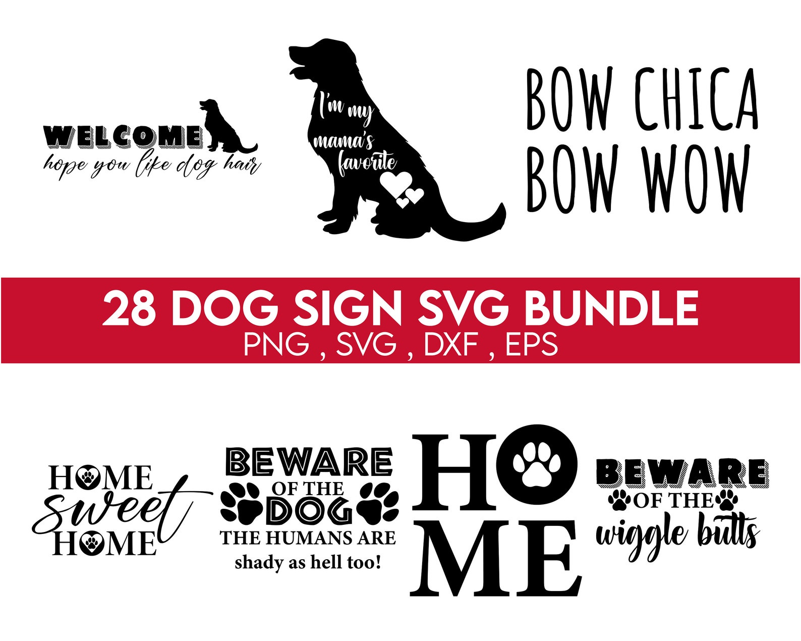 Dog Sign Svg Bundle, Dog Svg Bundle, Round Front Door Sign, Dog Sign ...