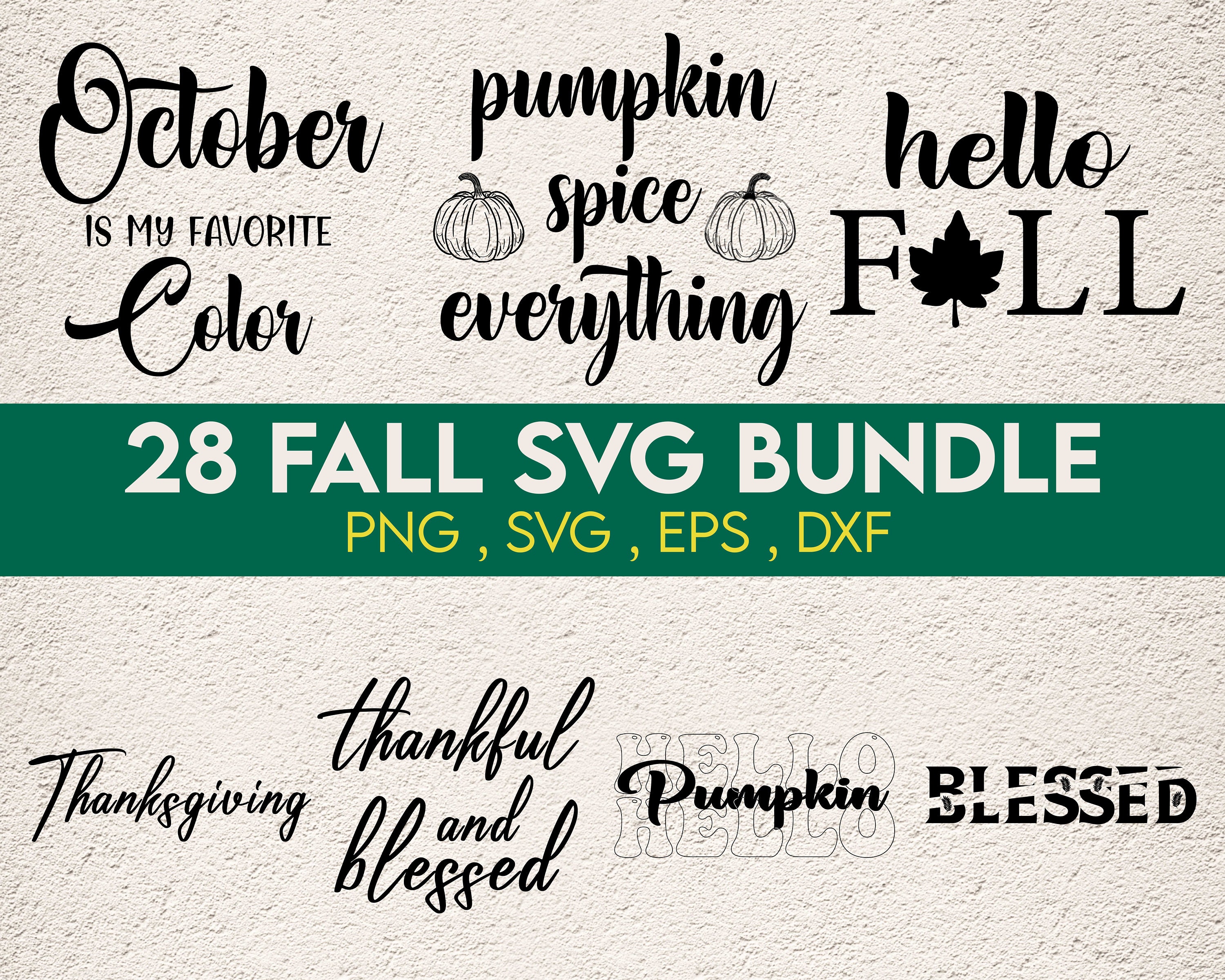 Fall SVG Bundle Fall Svg Happy Fall Svg Autumn Svg - Etsy UK